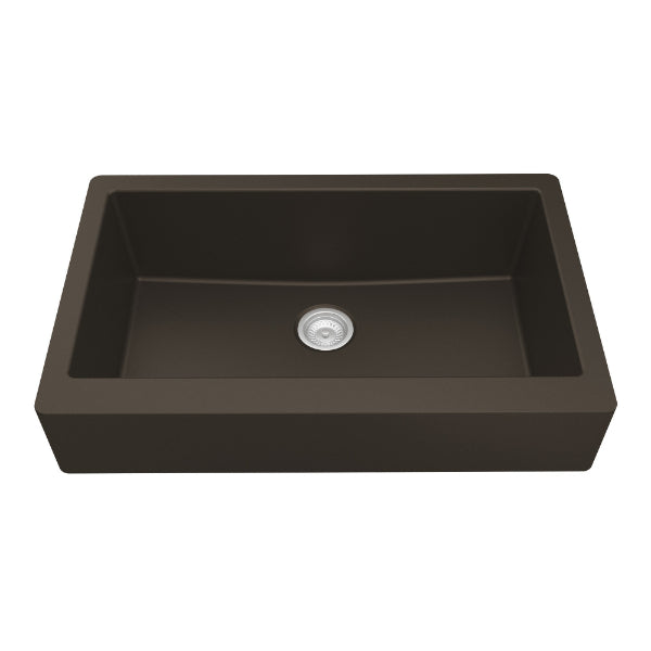 QAR-740 Retrofit Farmhouse/Apron-Front Quartz Composite 34 in. Single ...